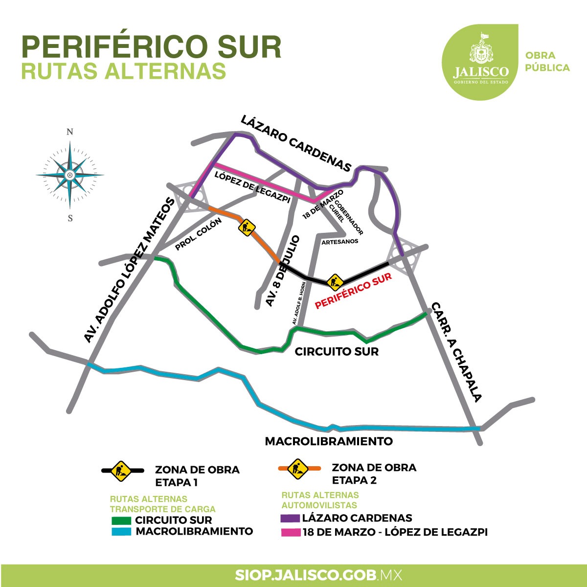 Inicia la segunda etapa de modernización de Periférico Sur | Secretaría ...