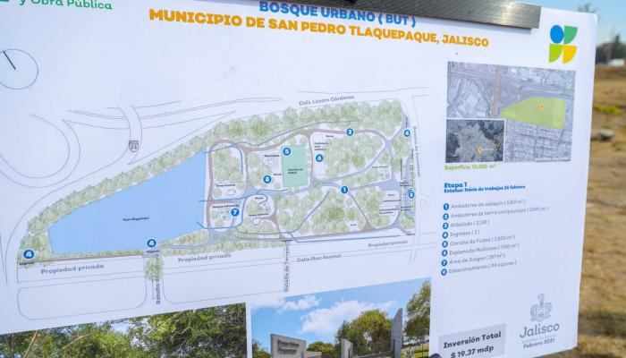Bosque Urbano Tlaquepaque | Secretaría de Infraestructura y Obra Pública
